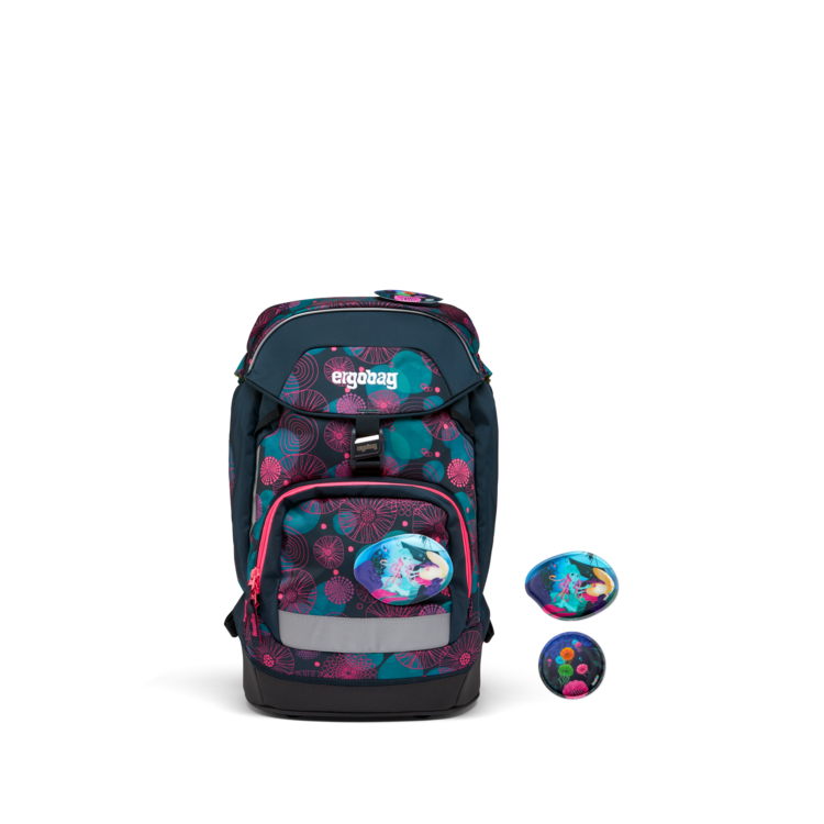 ergobag Prime School Backpack CoralBear (New 2024 Collection) - ergokid Singapore
